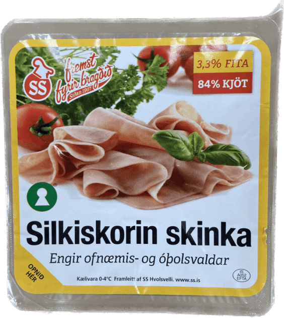 Ss skinka silkiskorin 140 gr