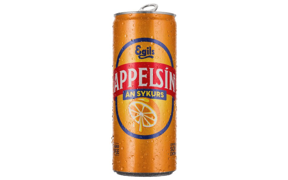 Appelsín sykurlaus 330 ml (dós)