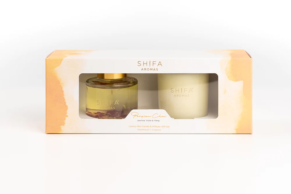 SHIFA Aromas Persian Chai - Lúxus Ilmkerti & Ilmstangir gjafa sett